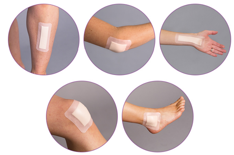Foam wound dressing non adhesive foam