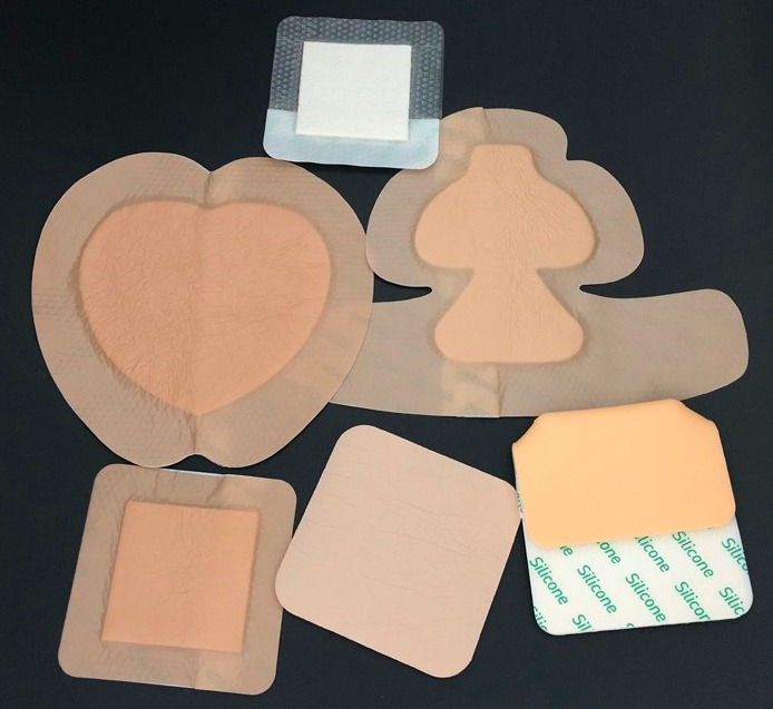 Silicone dressing for scars foam wound dressing with silicone adhesive ...