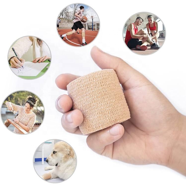 Cohesive cold bandage with strong elasticity for medical and sports use ...