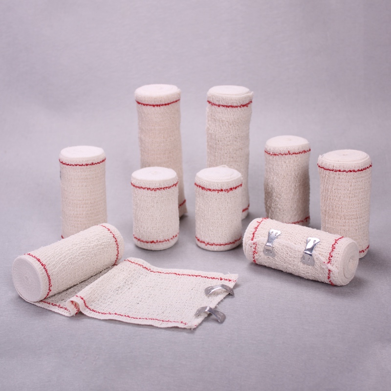 Elastic crepe bandages with spandex for hospital