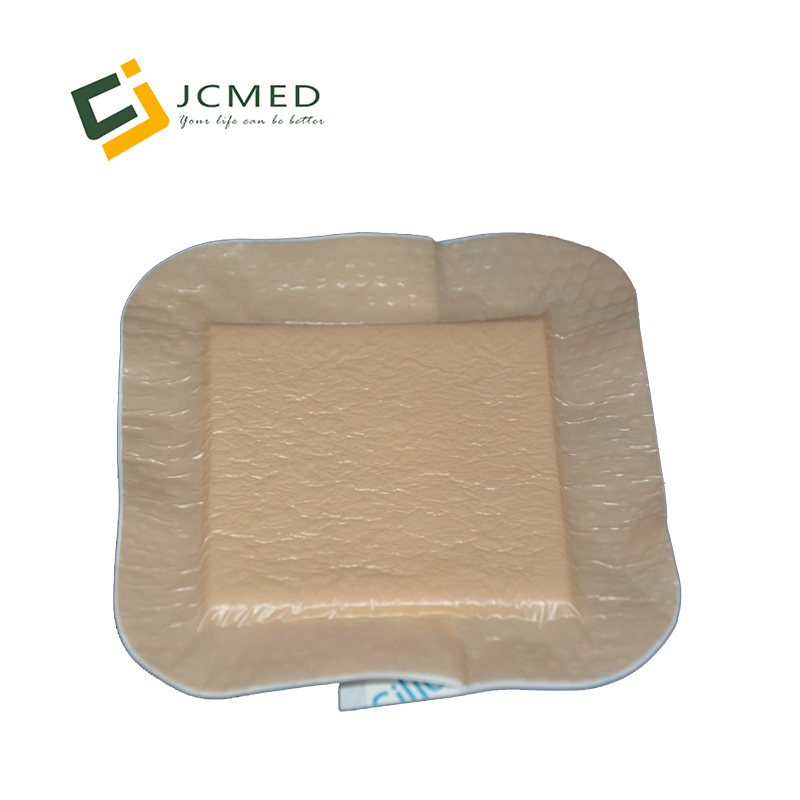 Silicone wound dressing polyurethane foam with soft silicone dressing
