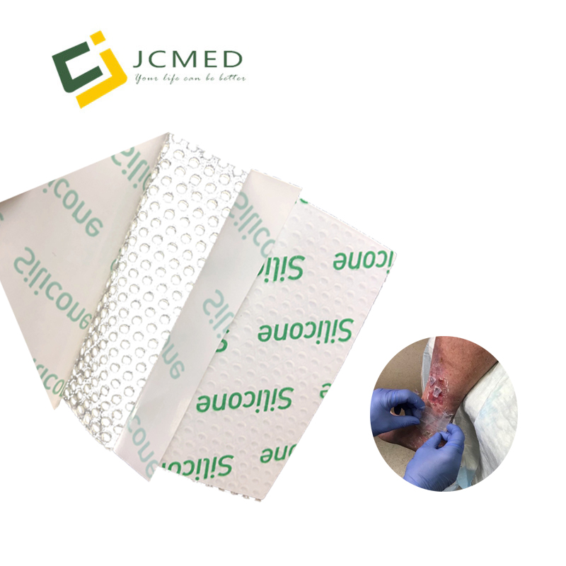 Soft silicone wound contact layer silicone dressing for burns