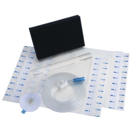 NPWT Dressing Disposable Silicone Foam Dressing One Piece Kit with Port