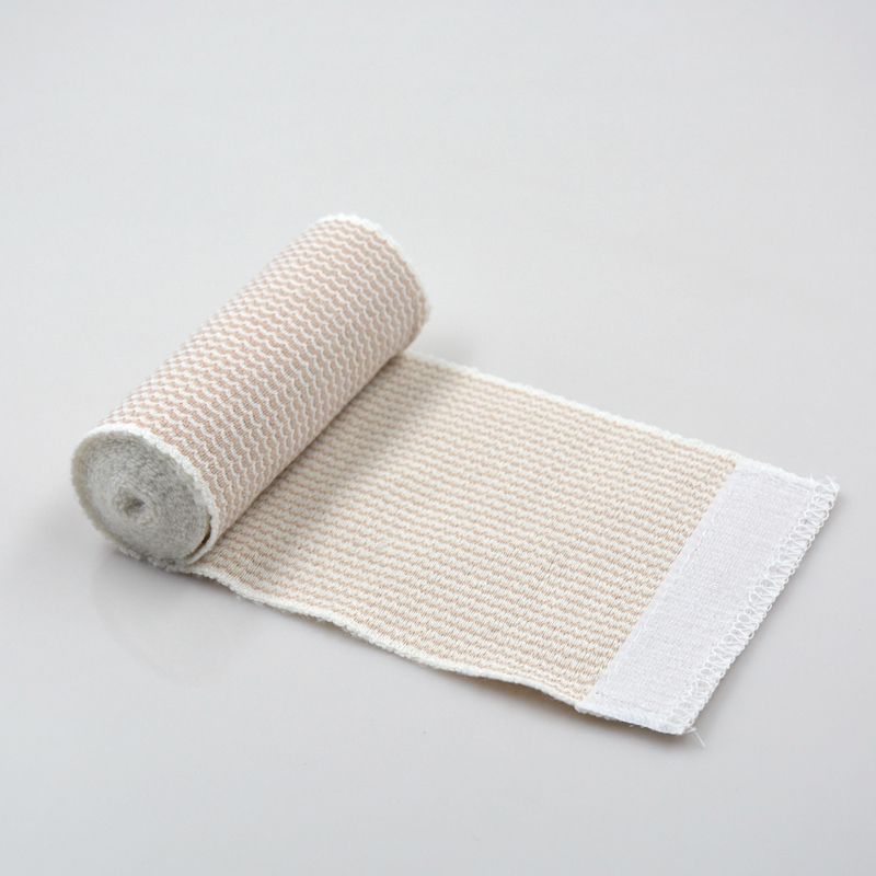 Cotton Elastic Bandage with Hook and Loop Closure