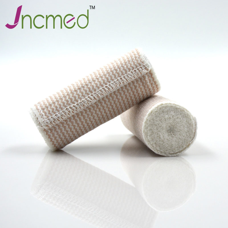 Cotton Elastic Bandage with Hook and Loop Closure