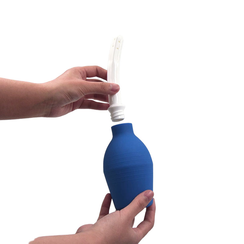 Enema douche bulb enema kit with replaceable anal