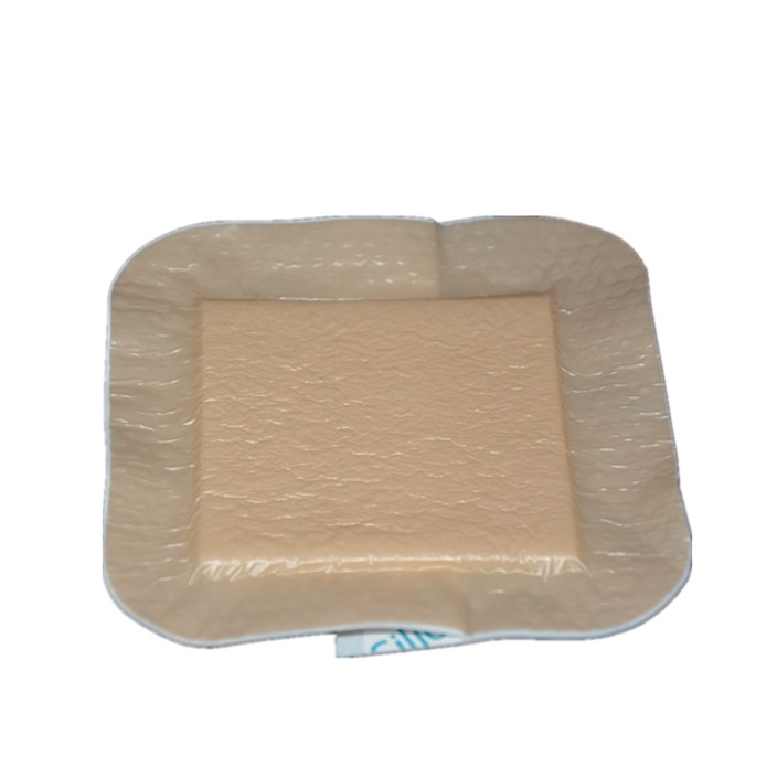Silicone wound dressing polyurethane foam with soft silicone dressing