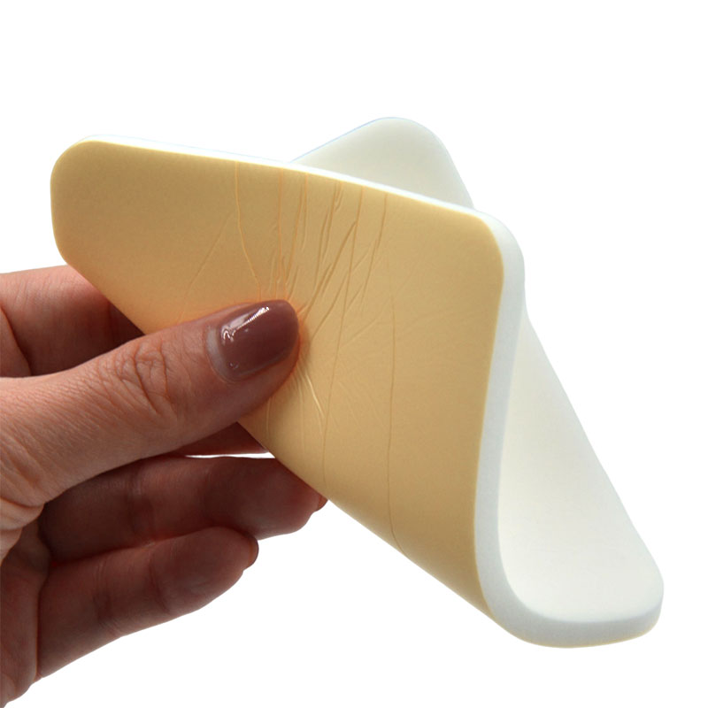 PU film foam dressing medical soft foam dressing without border surgical