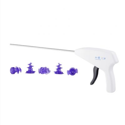 Absorbable tacker fixation device for laparoscopic hernia repair